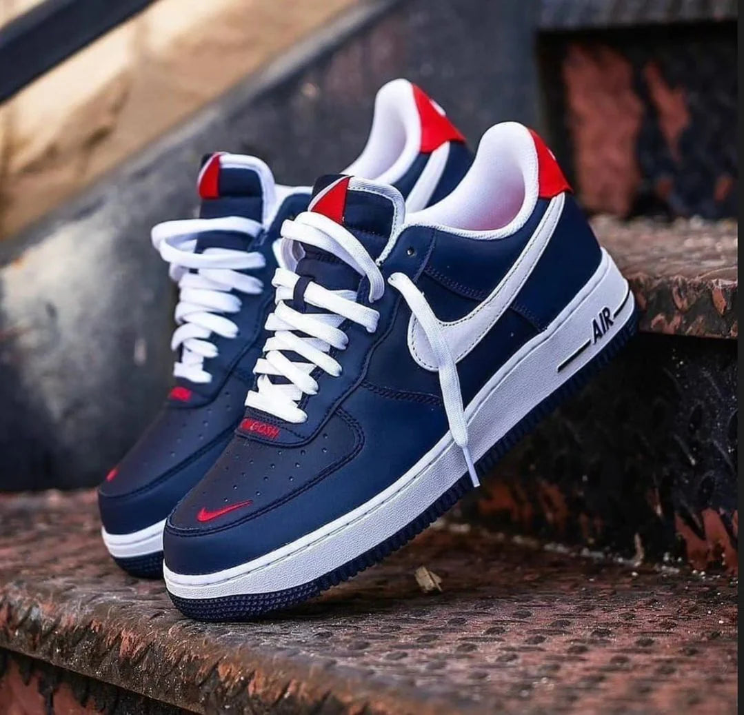 Custom Air Force 1 Bule Red White – Lilaccustom