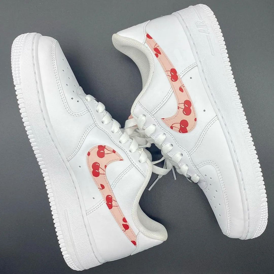 Custom Air Force 1 Baby Pink Cherry Pattern – Lilaccustom