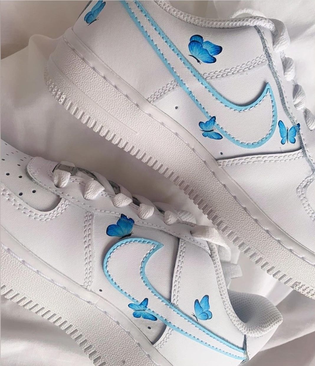 Custom Air Force 1 Blue Butterflies – Lilaccustom