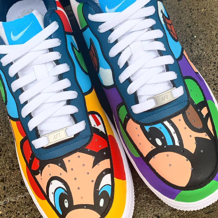 Custom Air Force 1 Multicolor Cartoon Character Design – Lilaccustom
