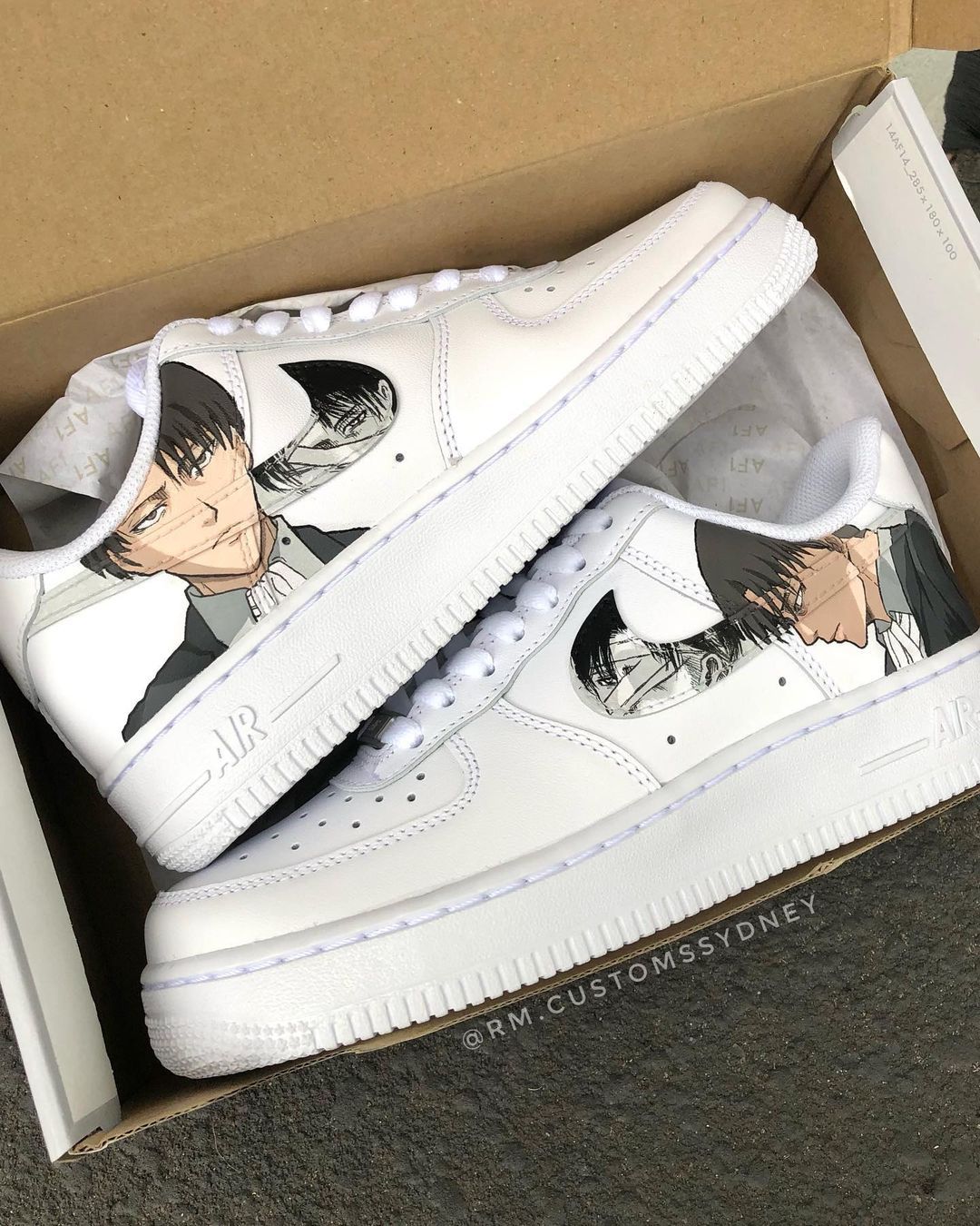 Custom Air Force 1 White Anime Character Design – Lilaccustom