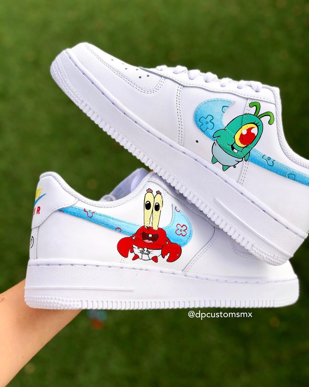 Custom Air Force 1 White Cartoon Character Pattern – Lilaccustom