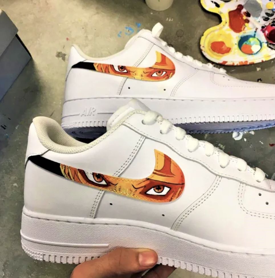 Custom Air Force 1 with Naruto Eyes Design – Lilaccustom