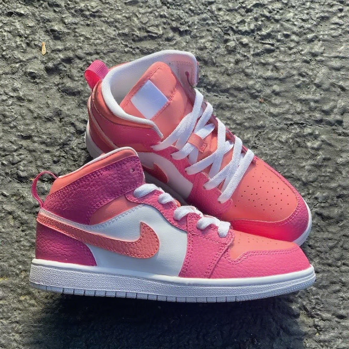 Custom Air Jordan 1 Baby Pink White Color - Blocked – Lilaccustom