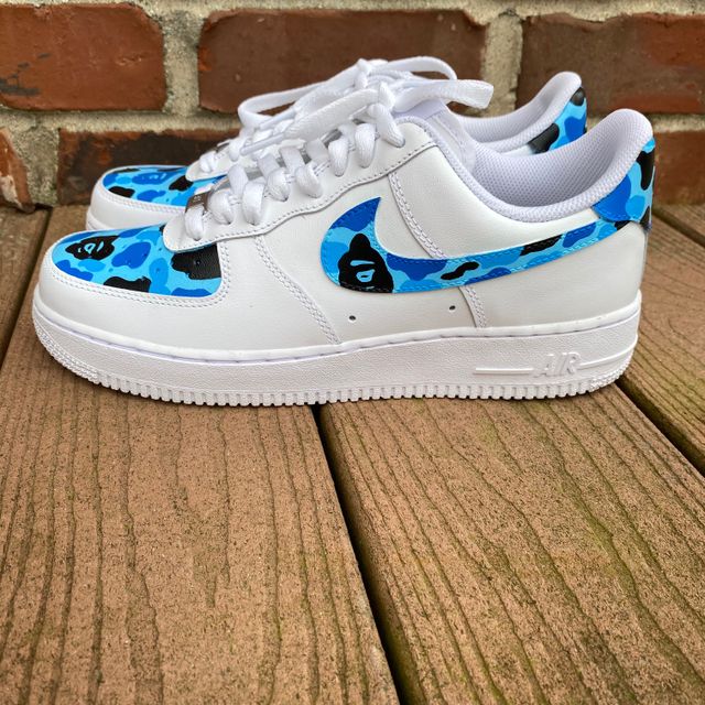 Blue Bape AF1 – Lilaccustom
