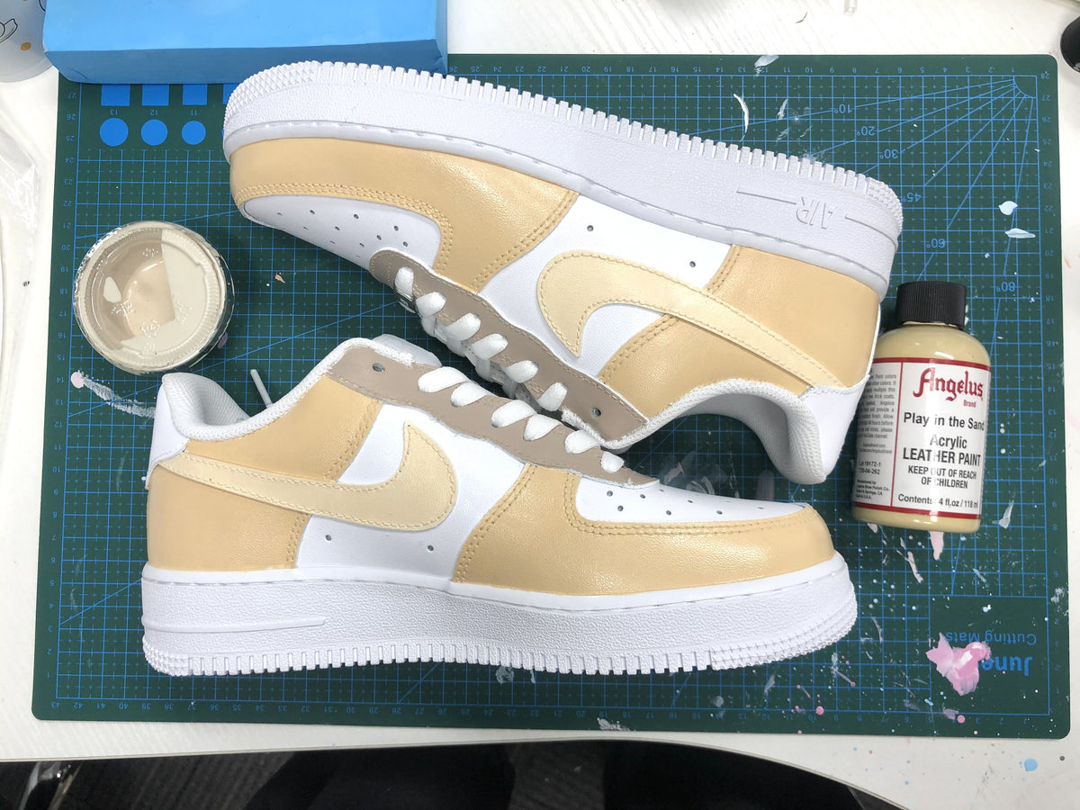 Custom Air Force 1 Cream – Lilaccustom