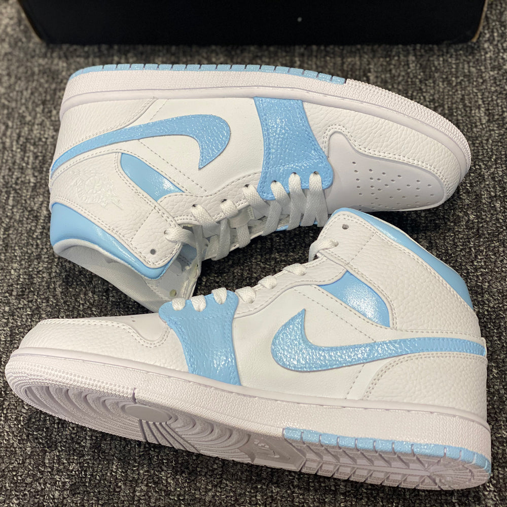 BABY BLUE AIR JORDAN 1 CUSTOM – Lilaccustom